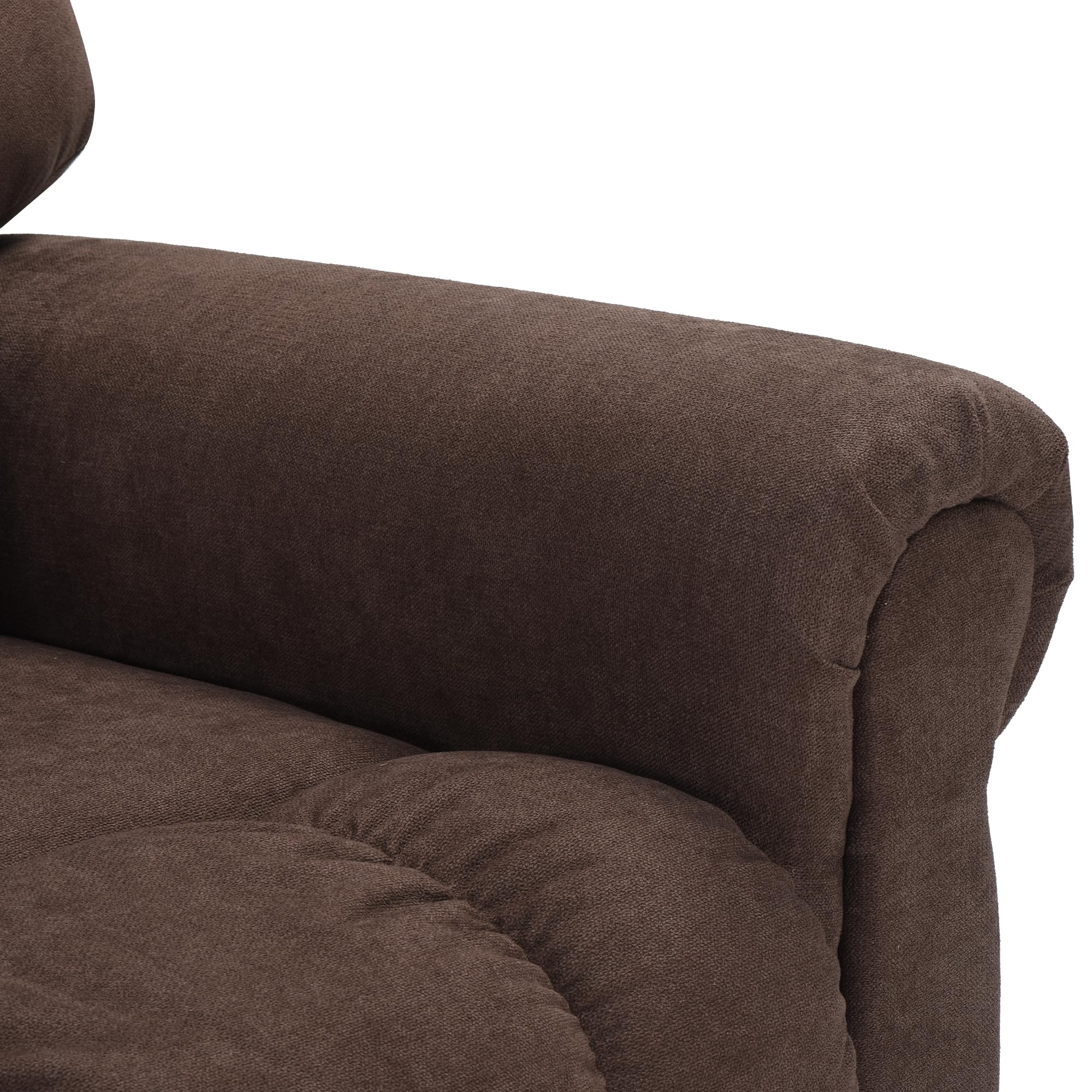 STARY Princess Recliner Sofa for Living Room Chair for Adults Lady, Chocolate
