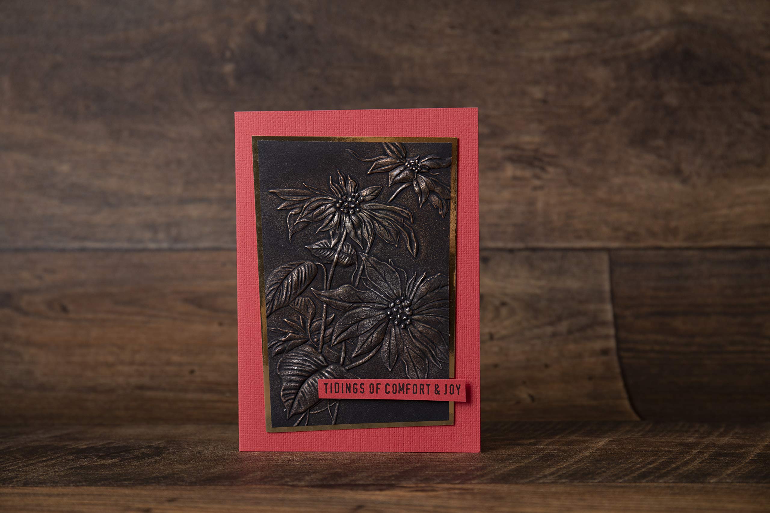Tim Holtz - Sizzix SIZZIX TEX FADES EMB POINSETTIA