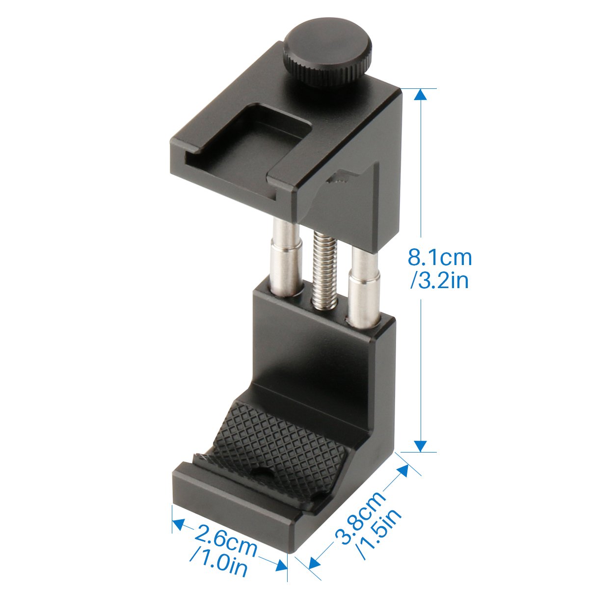 ULANZI Aluminum Phone Tripod Mount with Cold Shoe Mount, Smartphone Video Rig Tripod Mount Adapter for iPhone 11 Pro Max XS X 8 Plus Samsung Galaxy Google Pixel OnePlus One Sony Mobile Phones