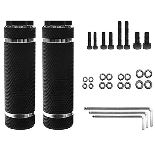 WADEKING Quick-Release Bike Pegs, Suitable for 3/8-inch Axles, with Tools, for Mountain Bicycle Pedal Rear Seat Bracket, Durable, Non-Slip Carving (2 Pcs)