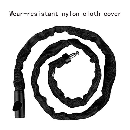 ZHYING Anti Theft Bike Lock with 2 Key,Bicycle Steel Chain,Ring Multipurpose Lock for Scooter,Motorcycles,Helmet,Skateboard
