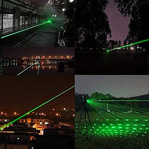 YEHUOT Long Range Tactical Green Laser Beam Flashligh with USB Charging,Adjustable Focus Light Pointer for Night Astronomy Outdoor Camping and Hiking