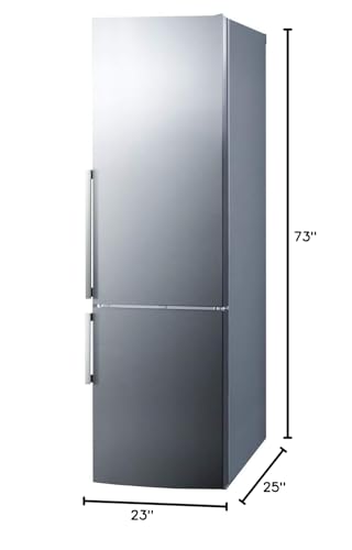 Summit FFBF246SS Refrigerator, Stainless Steel
