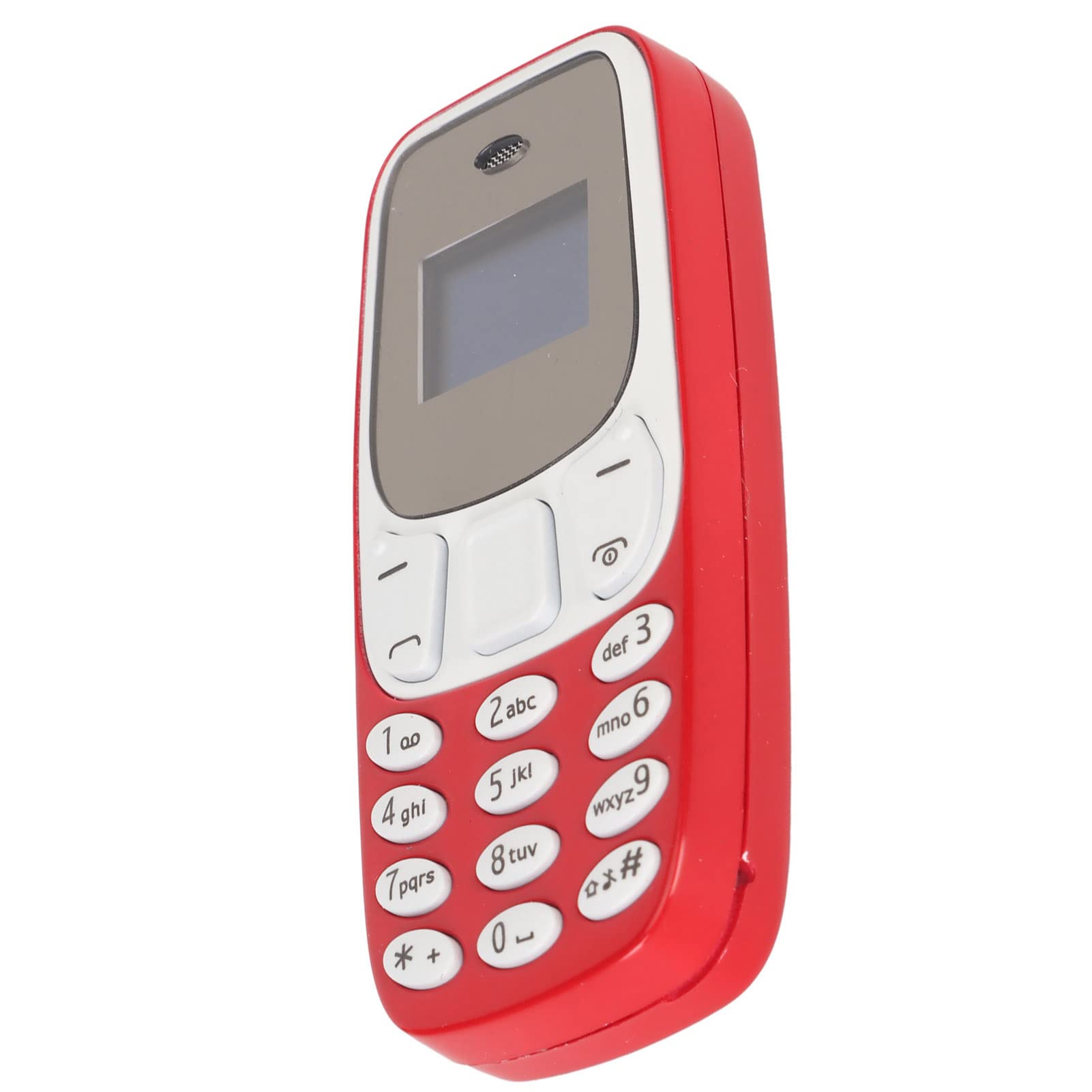 Zopsc BM10 Worlds Smallest Mobile Phone Unlocked, GSM 2 in 1 Mini Mobile Phone with Hands Bluetooth Dialler Dual SIM Card GSM. (Red)