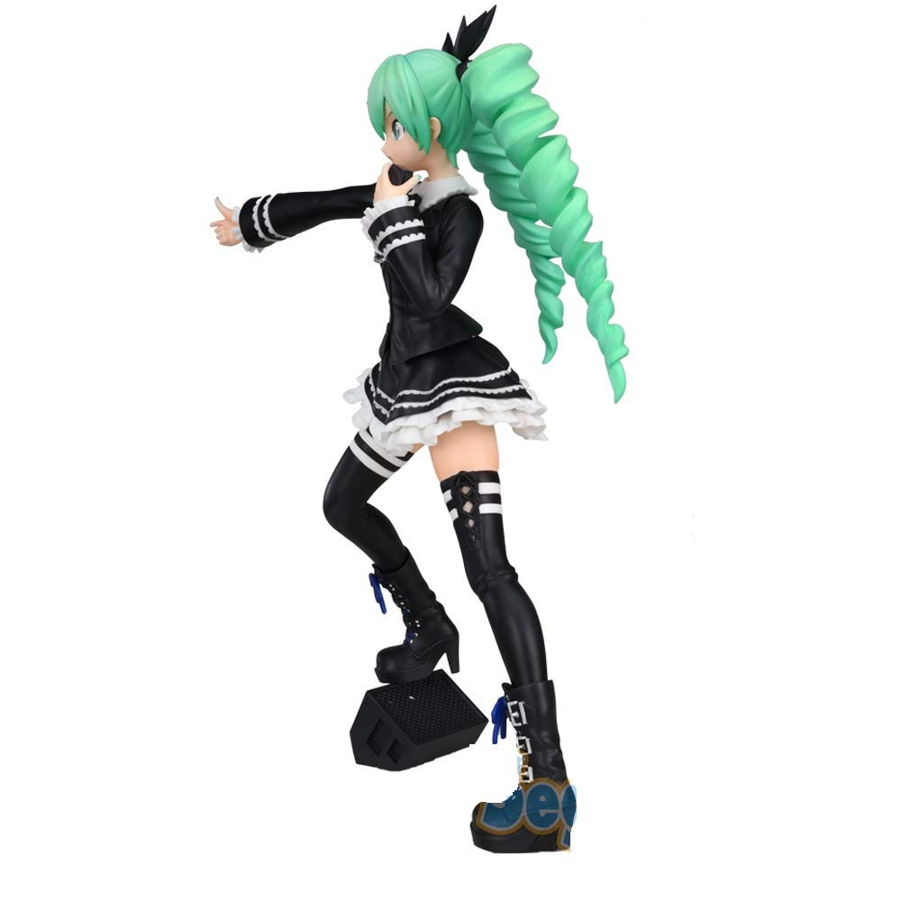 Sega Project Diva Arcade Future Tone Hatsune Miku Super Premium Action Figure Dark Angel, 9"