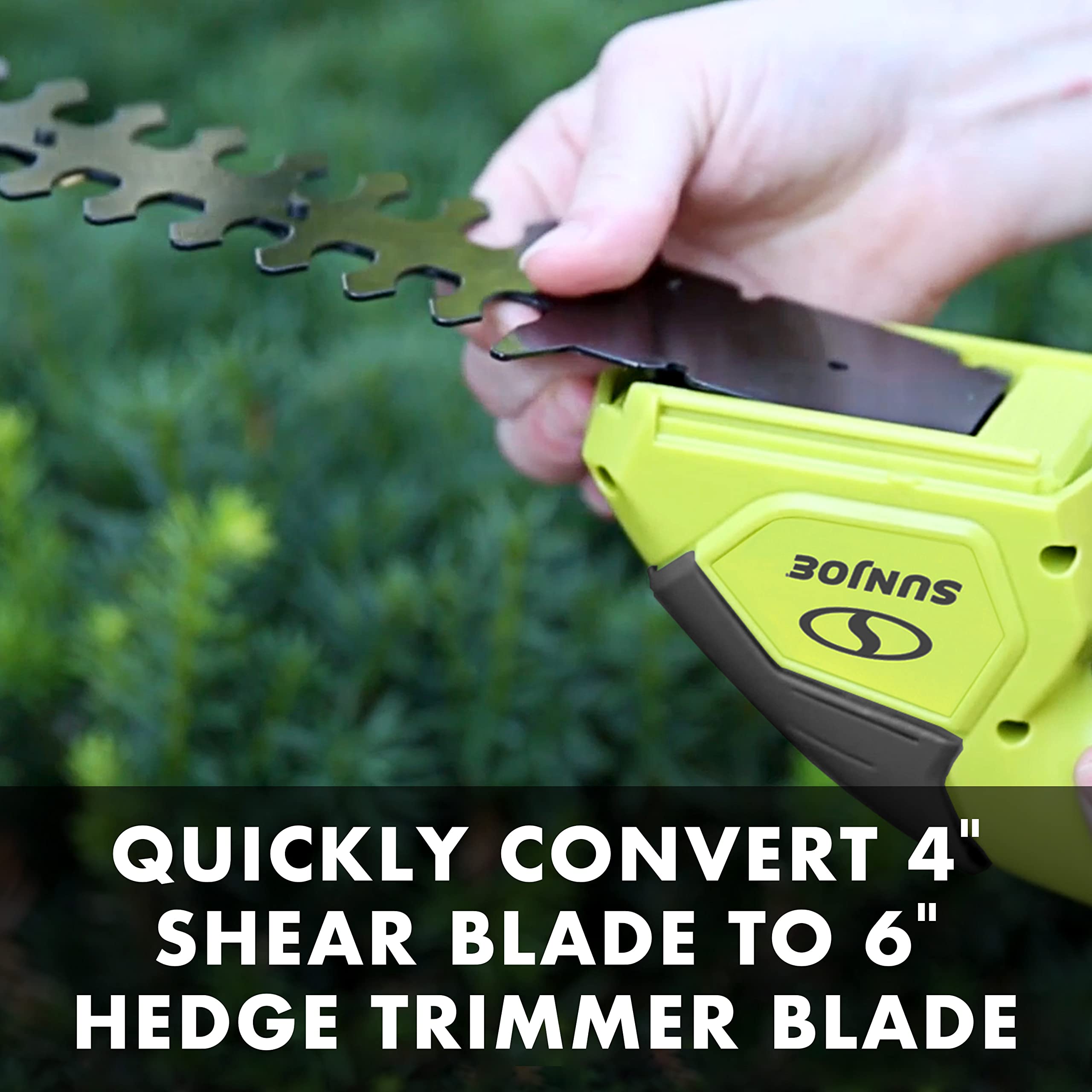 Sun Joe 24V Cordless Mini Chainsaw Bundle with Premium Oil and Cordless Grass Shear + Shrubber Handheld Trimmer