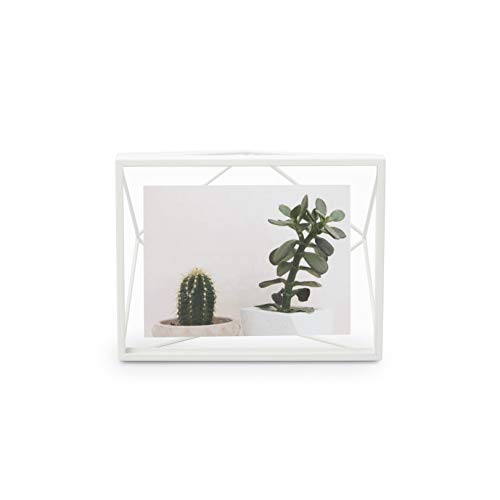 Umbra 313015-660 , White Prisma 5x7 Picture Frame for Desktop or Wall, Holds One 5βx7β Photo, 5 by 7-Inch
