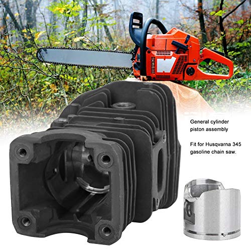 Walfront Hardware Tools Accessories Aluminum Chainsaw Cylinder Piston Kits For Husqvarna 345 cylinder assembly