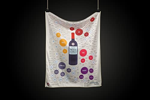Wine Folly Microfiber Wine Glass Polishing Cloth Variety Pack Bundle - Large Size (21" x 28")