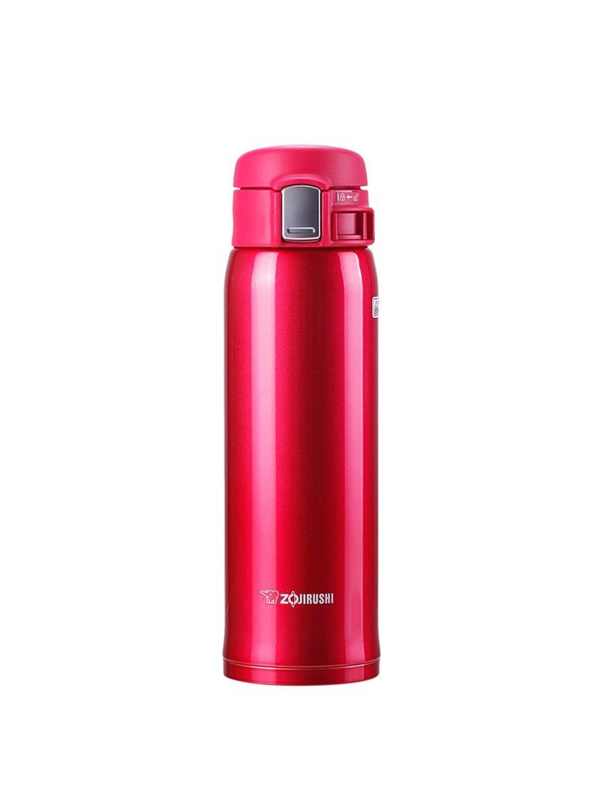 Zojirushi SM-SA48RW Stainless Steel Vacuum Insulated Mug, 1 Count (Pack of 1), Clear Red
