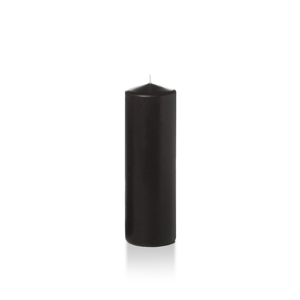 Yummi 2.25" x 3" Navy Blue Slim Round Pillar Candles - 4 per pack