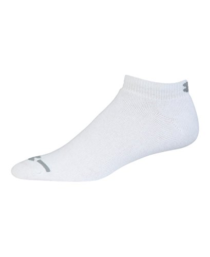 Under Armour Men's Charged Cotton Low-Cut Socks (6 Pair), White, Large