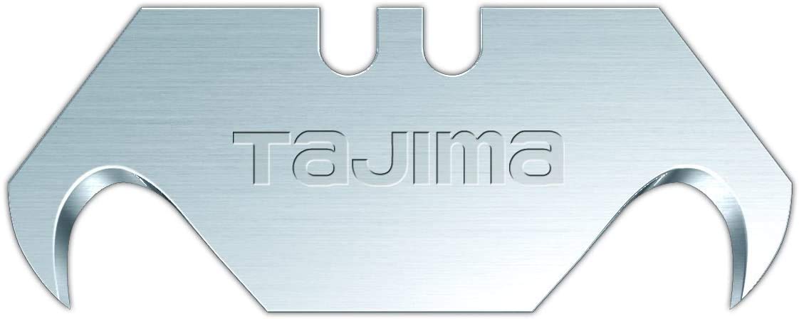 TAJIMA Utility Knives & Blades - 5-Pack Deep Hook Blades with Premium Tempered Steel & Safety Blade Dispenser - HKB-5B
