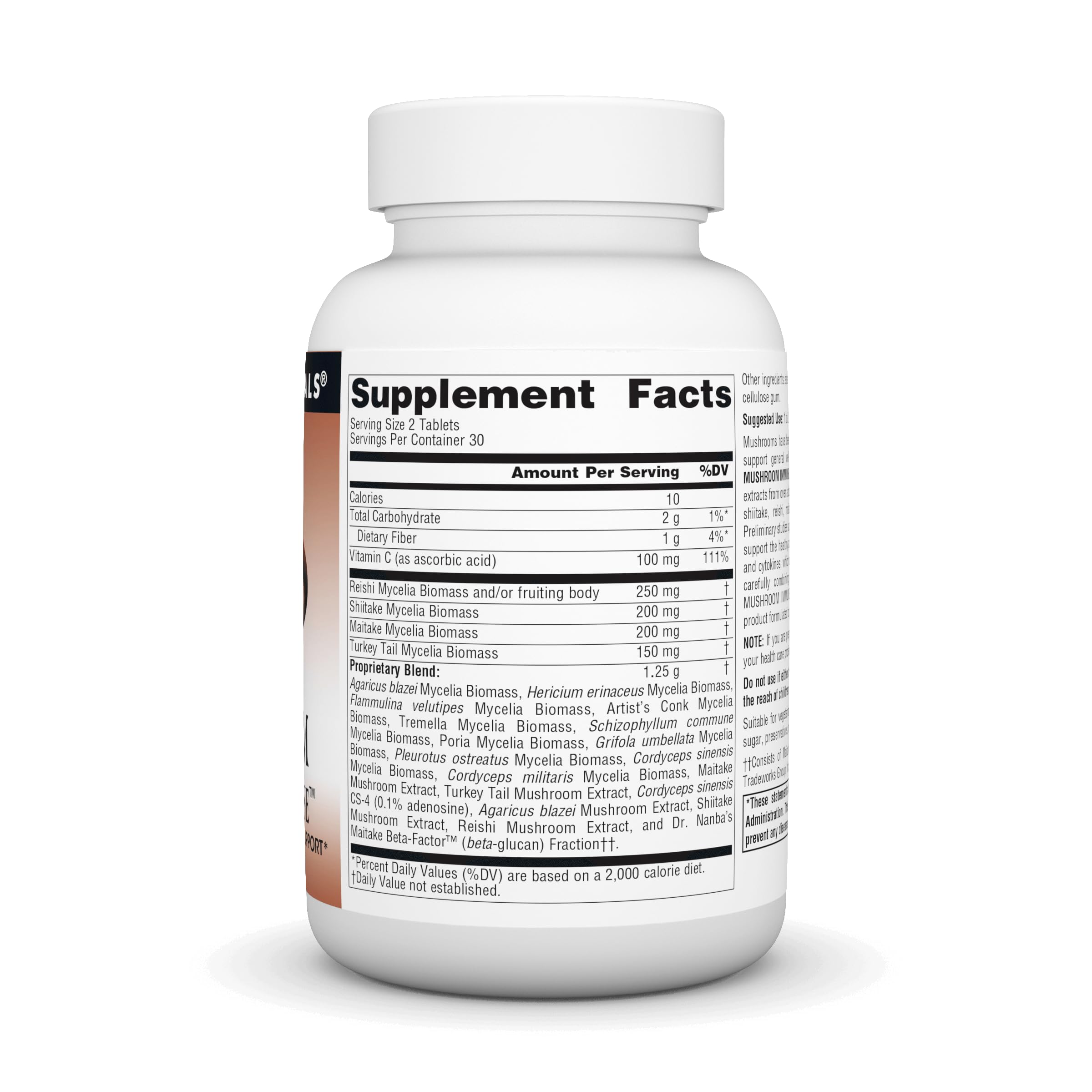 Source Naturals Mushroom Immune Defense, 60 Tablets
