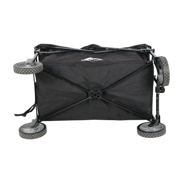 Wagon Folding Cart Collapsible Garden Beach Utility Outdoor Camping Sports Black