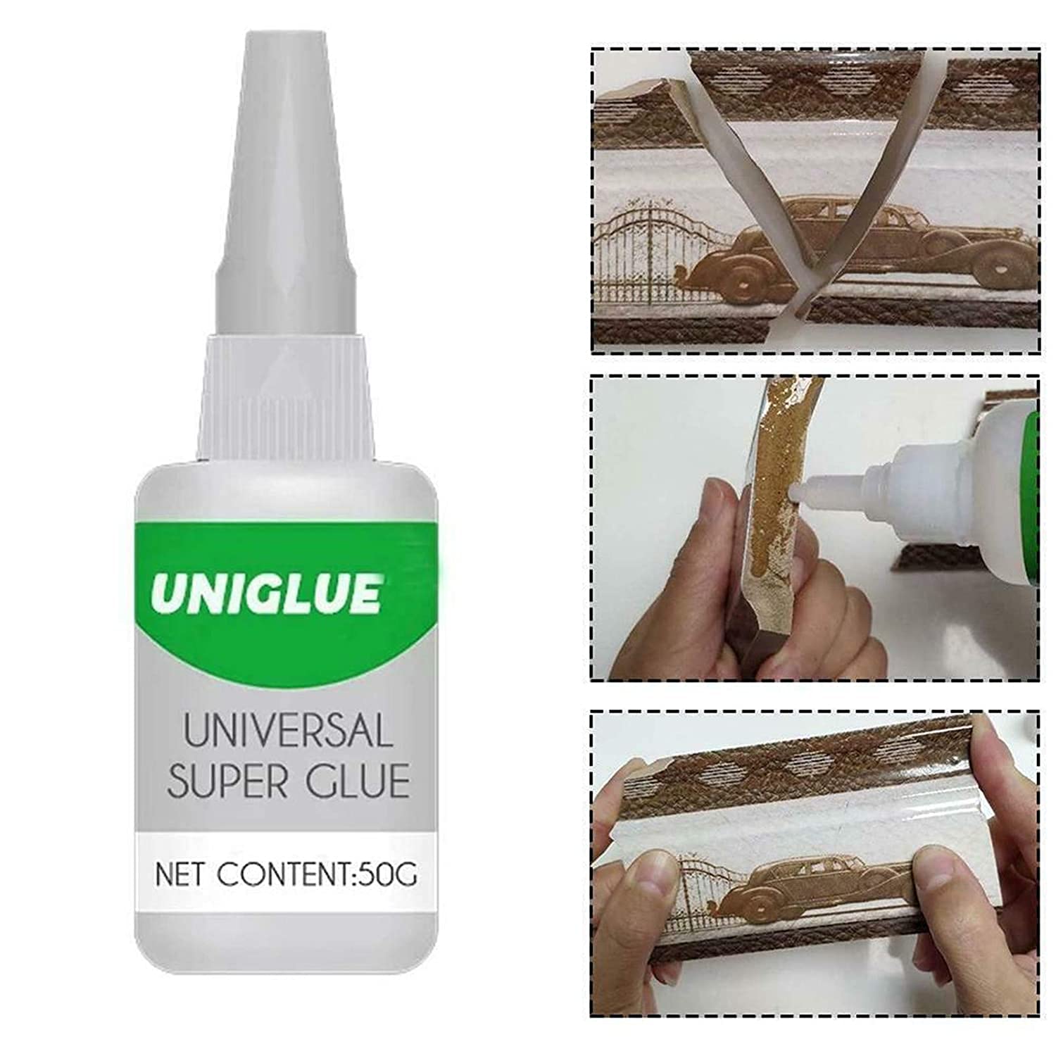 Welding High-Strength Oily Glue, Uniglue Universal Super Glue, Strong Plastic Glue Fast Repair and Curing for Metals, Plastics, Jade Etc (2pcs 30g)