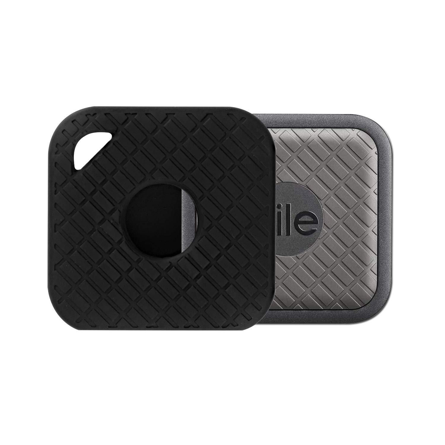 Seltureone Silicone Case Compatible for Tile Sport with Keychain, Anti-Scratch Lightweight Soft Protective Sleeve Skin Cover (Device Not Included)-Black