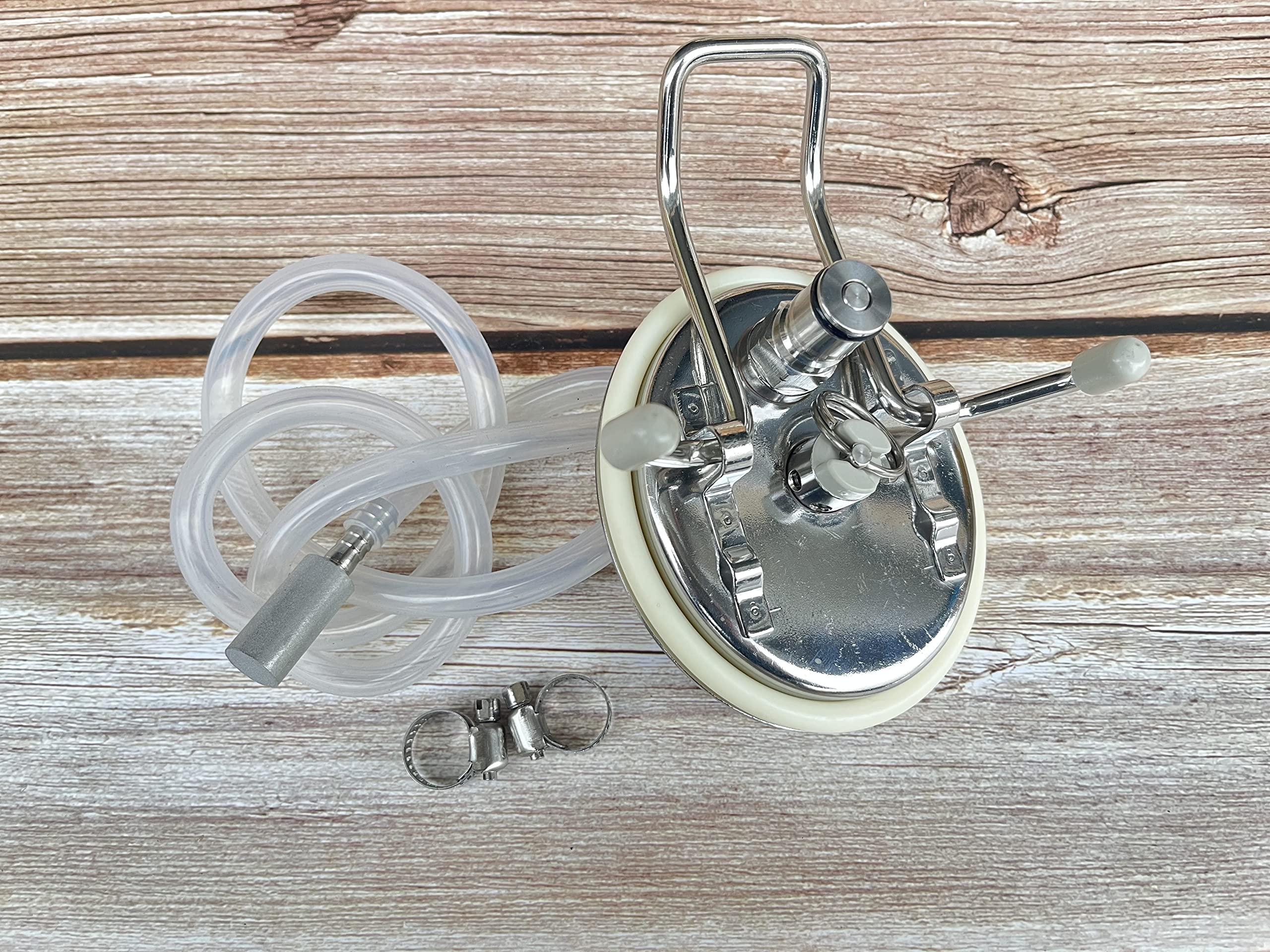 Semfeil Brew Corny Keg Carbonation Keg Lid New Replacement Corny Keg (Soda Keg) Lid Carbonation Stone Beer Force Carbonation Keg Lid Diffusion Stone Carbonating Keg Lid Carbonator
