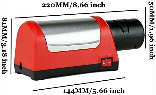 ZOUJIANGTAO Electric Sharpening Knives Uses Diamond Abrasives for Sharp Durable Edges, 3-Stage Electric Fast Knife Sharpener