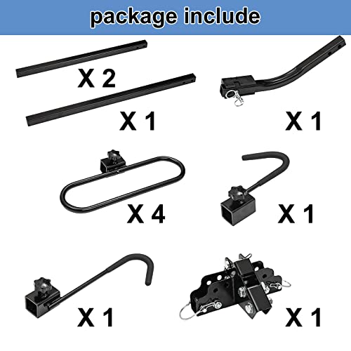ZOVOTA Hitch Bike Rack 2 Bikes, Hitch Bicycle Rack Carrier Tray Platform Style for Truck SUV
