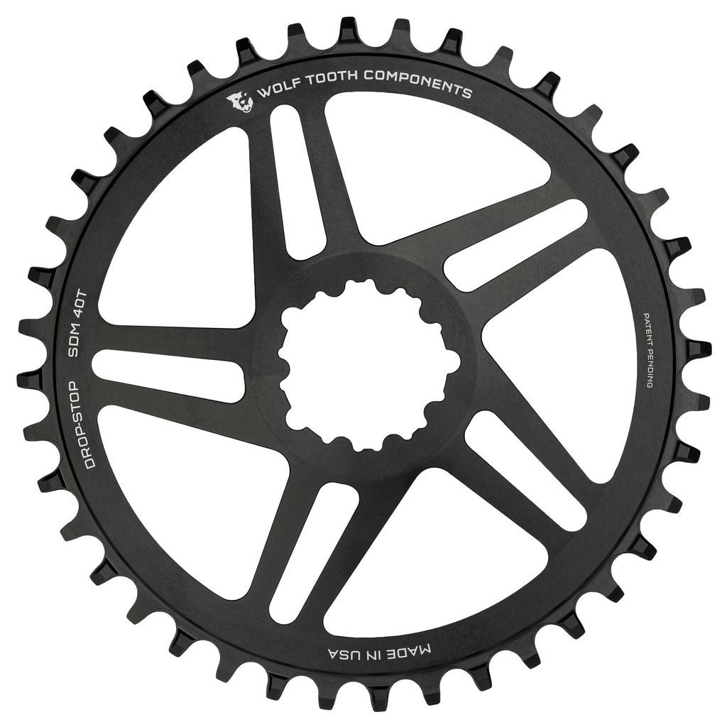 Wolf Tooth Direct Mount Round Mountain Bike Chainring for SRAM Cranks (26 Tooth, Drop-Stop A, 6mm Offset, MTB)