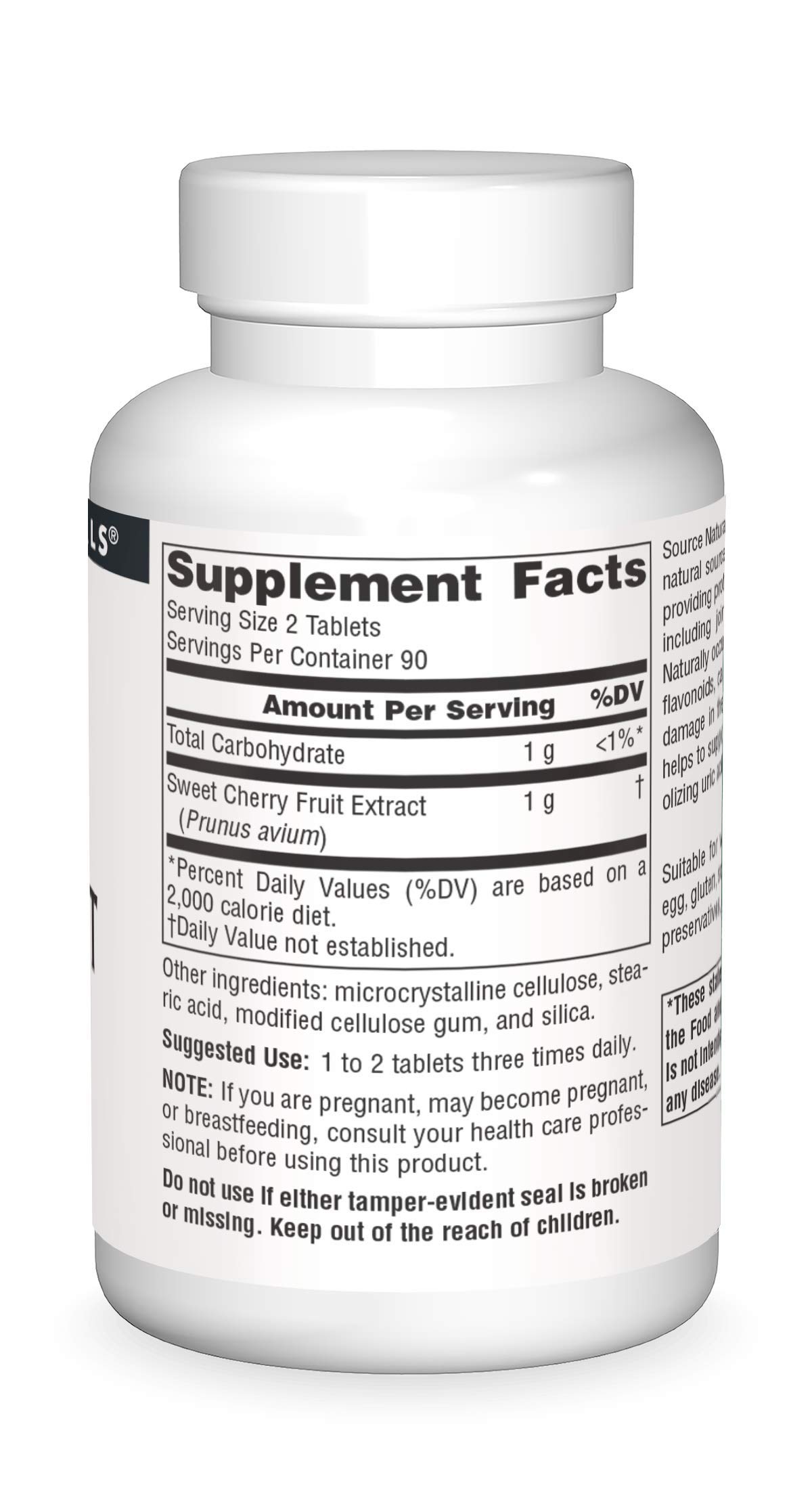 Source Naturals Cherry Fruit Extract, Natural source of flavonoids That act as antioxidants*, 500 mg - 180 Tablets