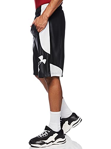Under Armour Men's Perimeter Basketball Shorts , Black (001)/Halo Gray , Large