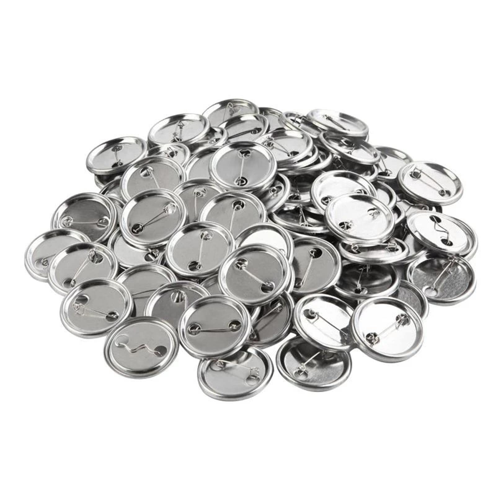 Yiju 50Sets/100Sets 75/37/25 Mm Blank Button Badge Supplies Material Component for Button Maker Machine Making for Gifts Presents, 75mm 50sets
