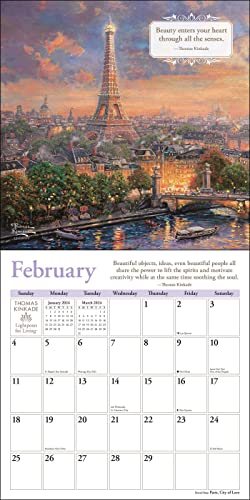 Thomas Kinkade Lightposts for Living 2024 Wall Calendar