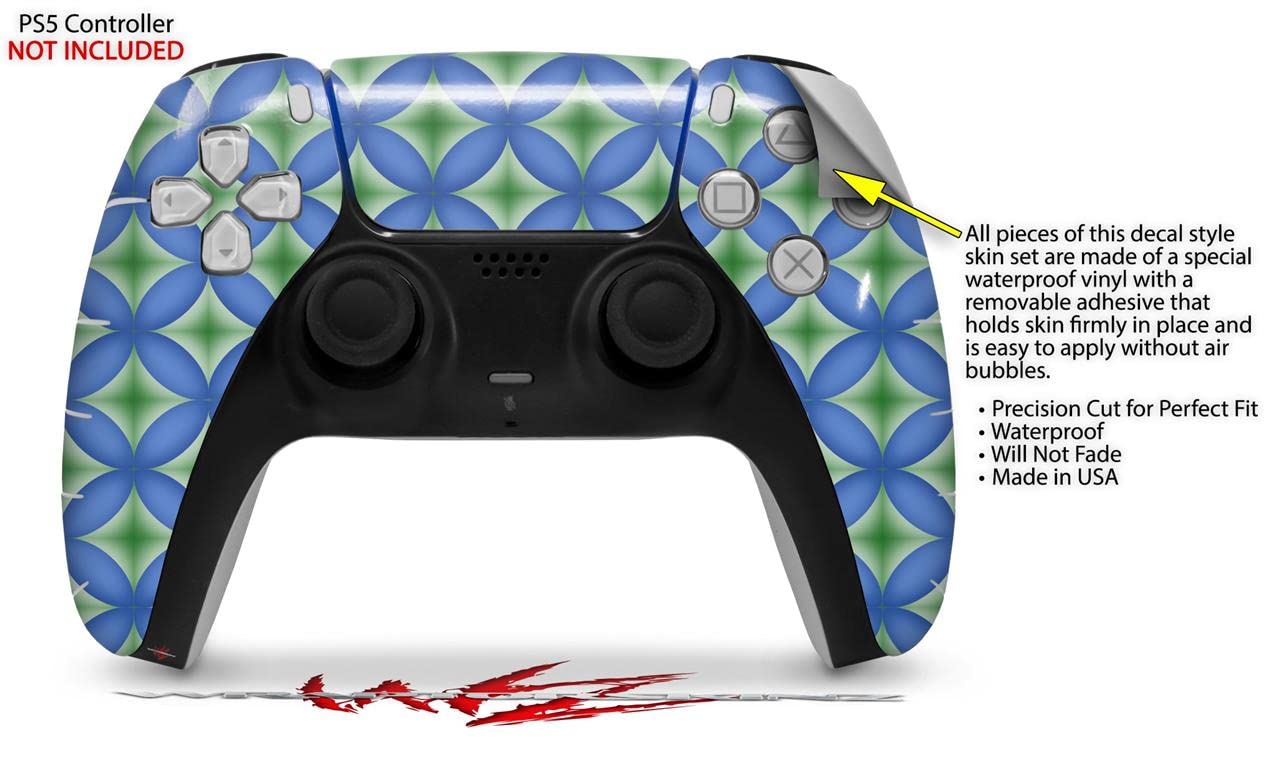 WraptorSkinz Skin Wrap compatible with Sony PS5 DualSense Controller Kalidoscope 02 (CONTROLLER NOT INCLUDED)