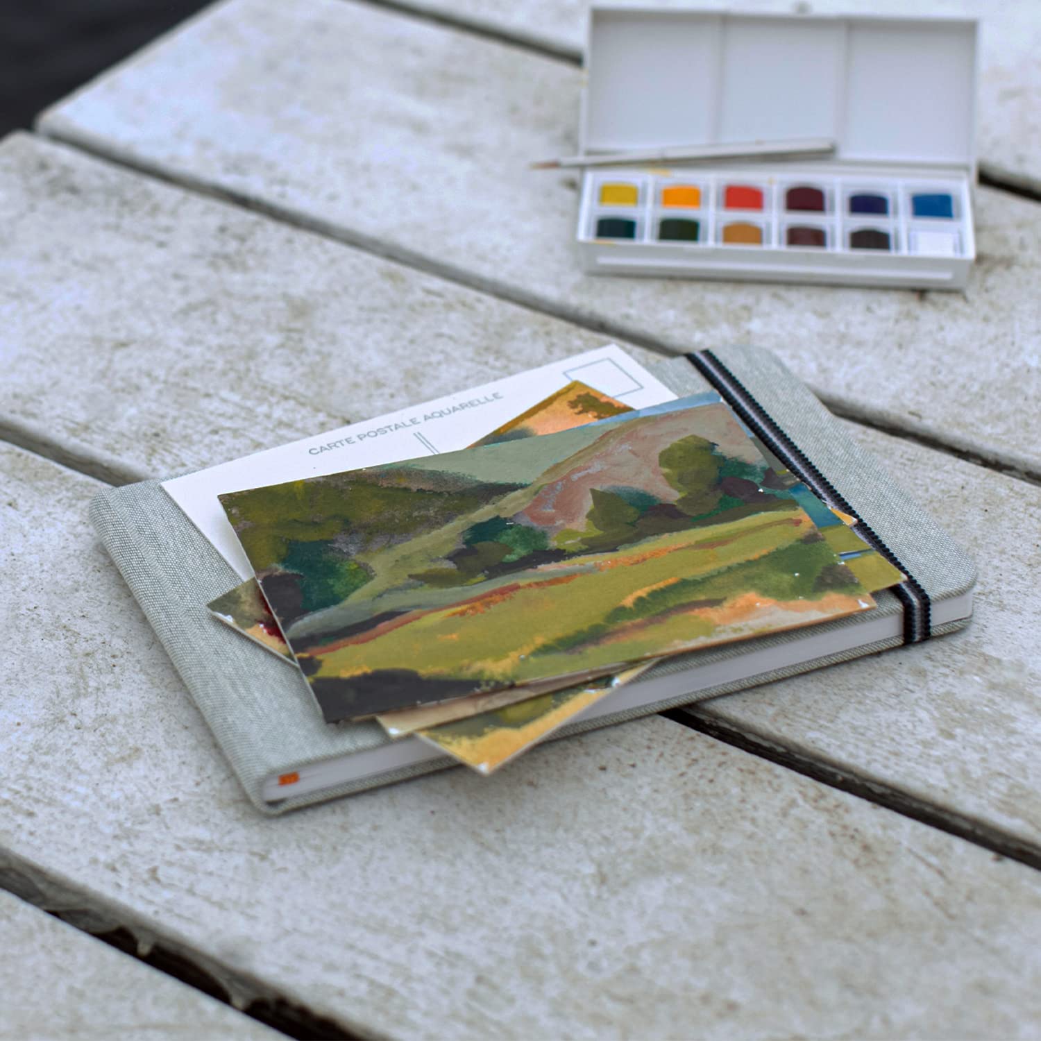 Topdrawer 100% Cotton 4x6 Blank Watercolor Postcards, 300lb/640gsm Cold Press, 15 Pack
