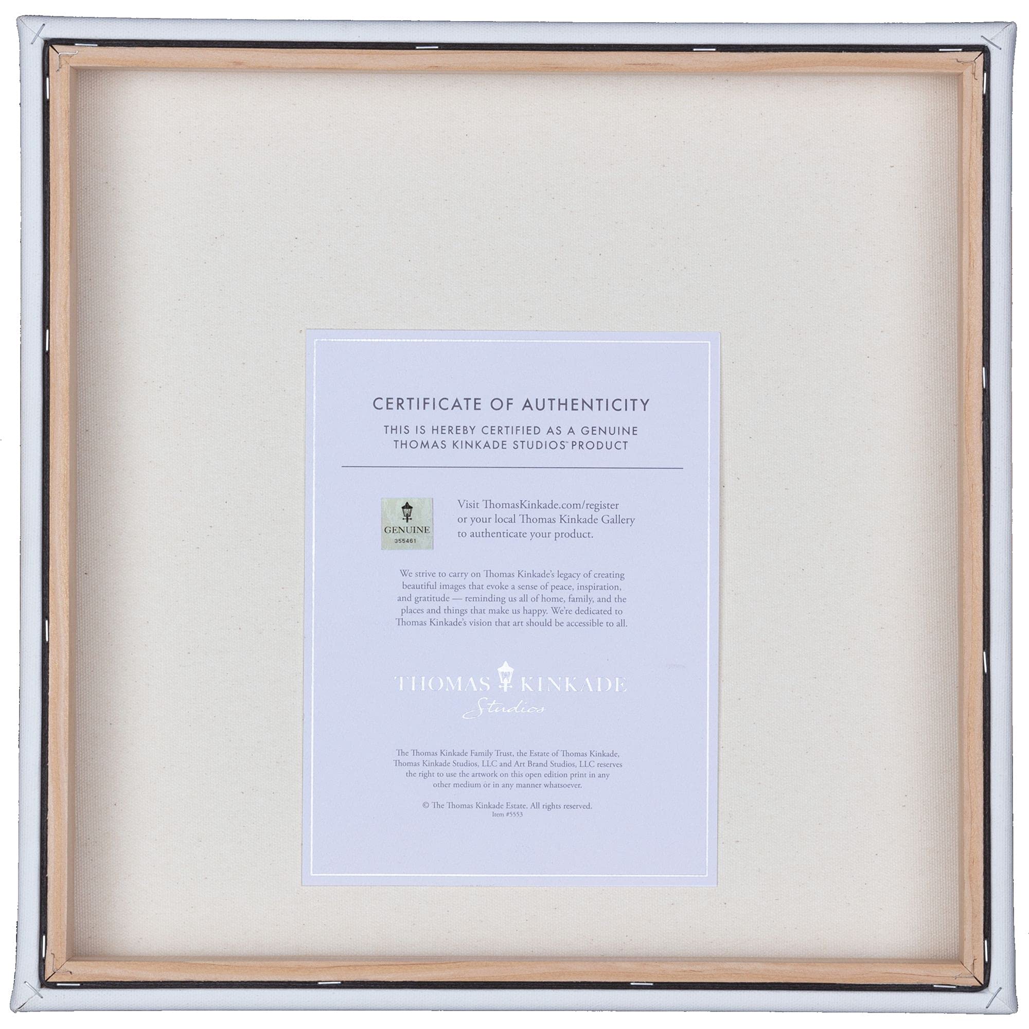 Thomas Kinkade Remember Me 14 x 14 Gallery Wrapped Canvas