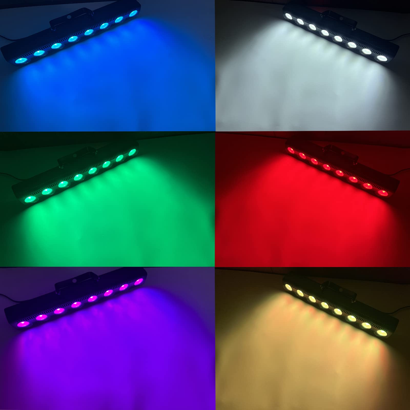 Wall Washer Lights 45W 8 LED RGBW Dimmable Stage Lights DMX Control Dj Lights Stage Lighting - for Indoor Disco Party Church Birthday Bar Wedding