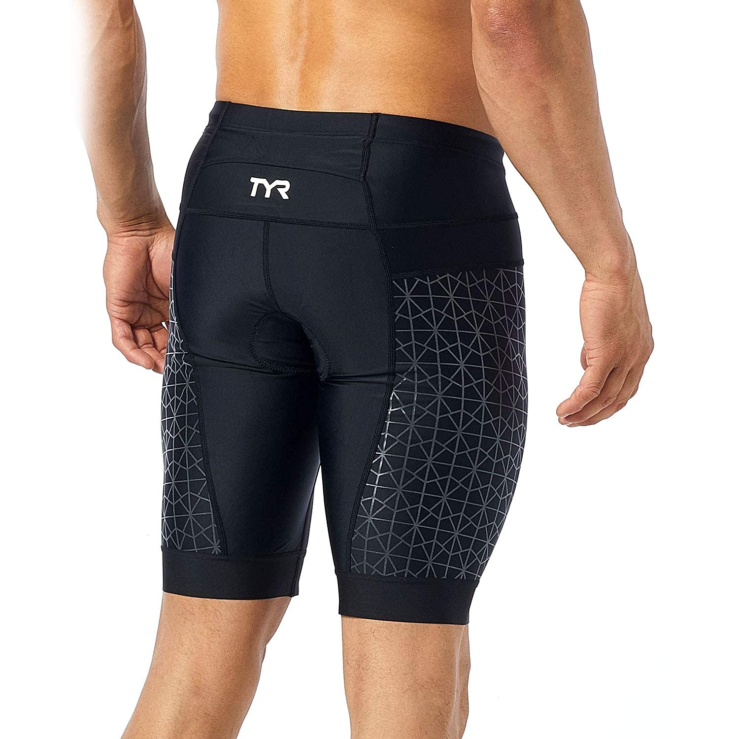 TYR RNCOM6A22L M 9In Comp Tri Short Black/Black L