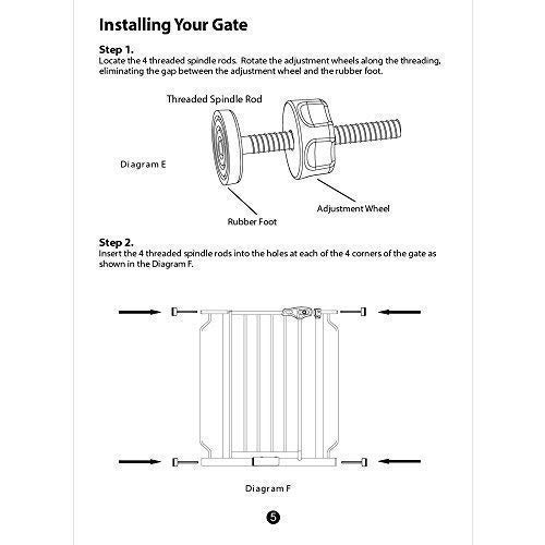 Vmaisi Baby Gate Wall Protector 4 Pack Bundle with 4 Pack Extra Long Baby Gate Extender Threaded Spindle Rods Replacement Parts