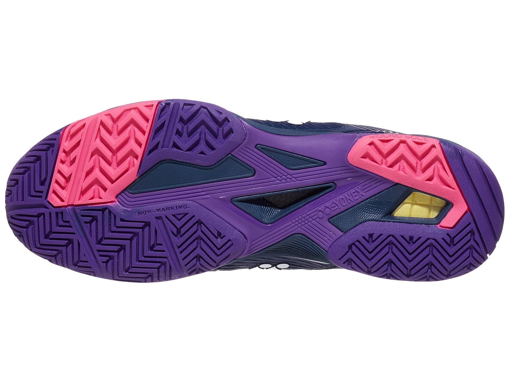 YONEX Women's Sonicage 2 All-Court Tennis Shoes, Navy/Blue Purple (US Size 10.5)