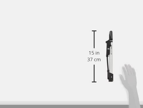 Topeak Road Morph G Bike Pump with Gauge, Black, Silver, Large x w x h 35 x 5.7 x 2.8 cm/ 13.8” x 2.2” x 1.1”, TRP-3G