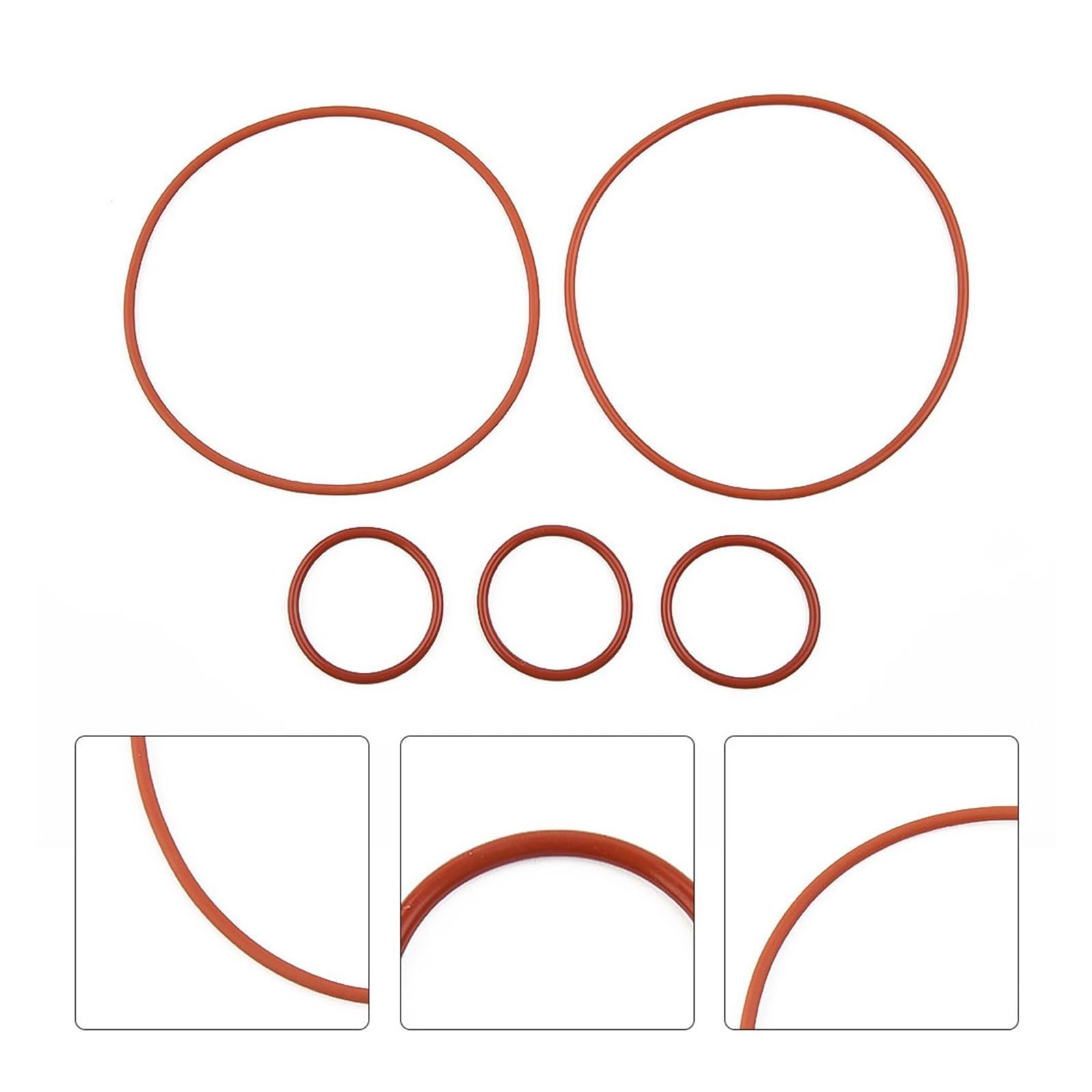 Vacuum Cleaner Accessories, 5pcs Silicone O-Ring. Compatible for Neato, Botvac 65 70 75e 75 80 85 D75 D80 D85. Lidar O Ring Rubber Belt