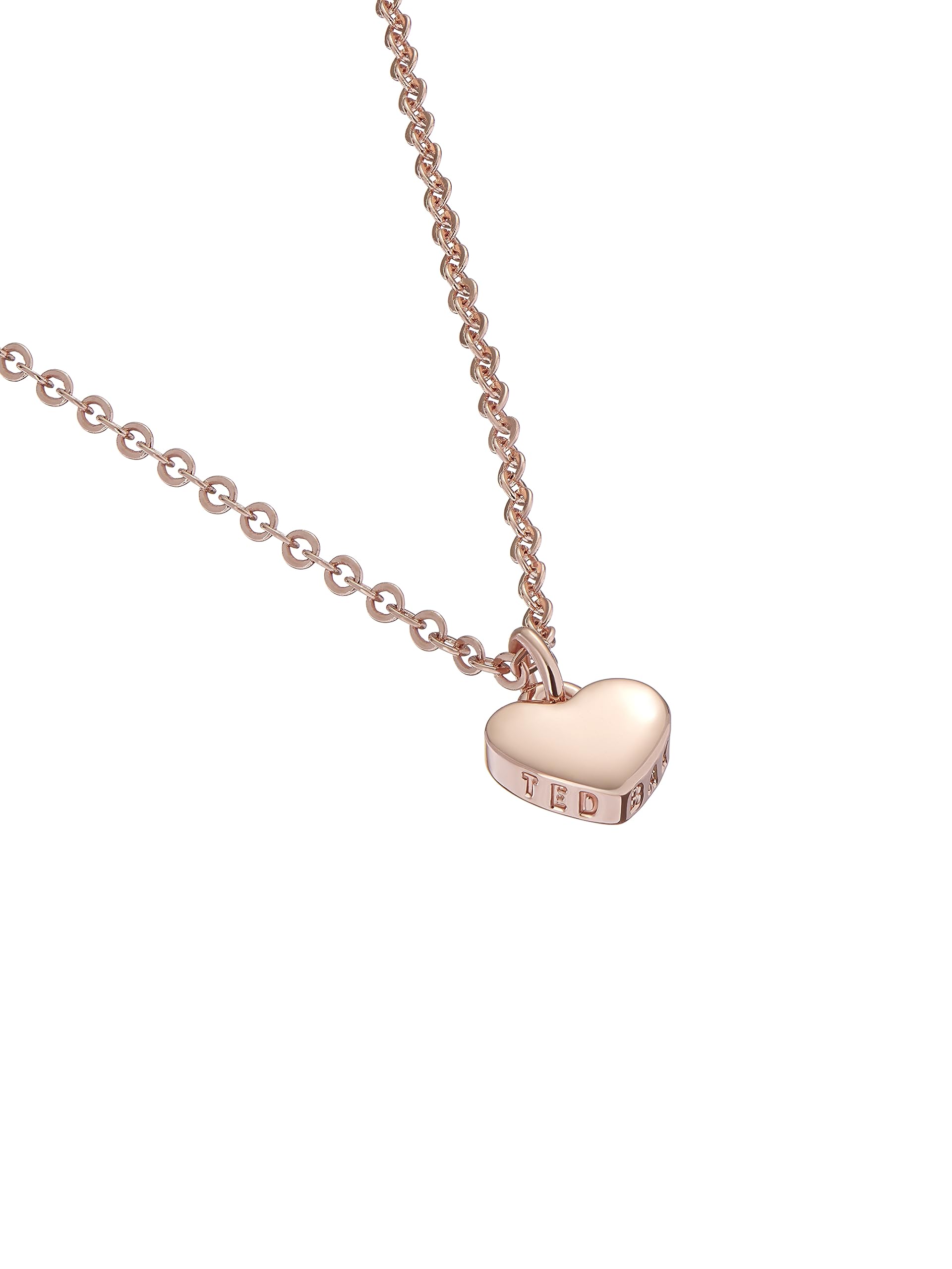 Ted Baker London Hara Tiny Heart Pendant Necklace for Women (Rose Gold Tone)