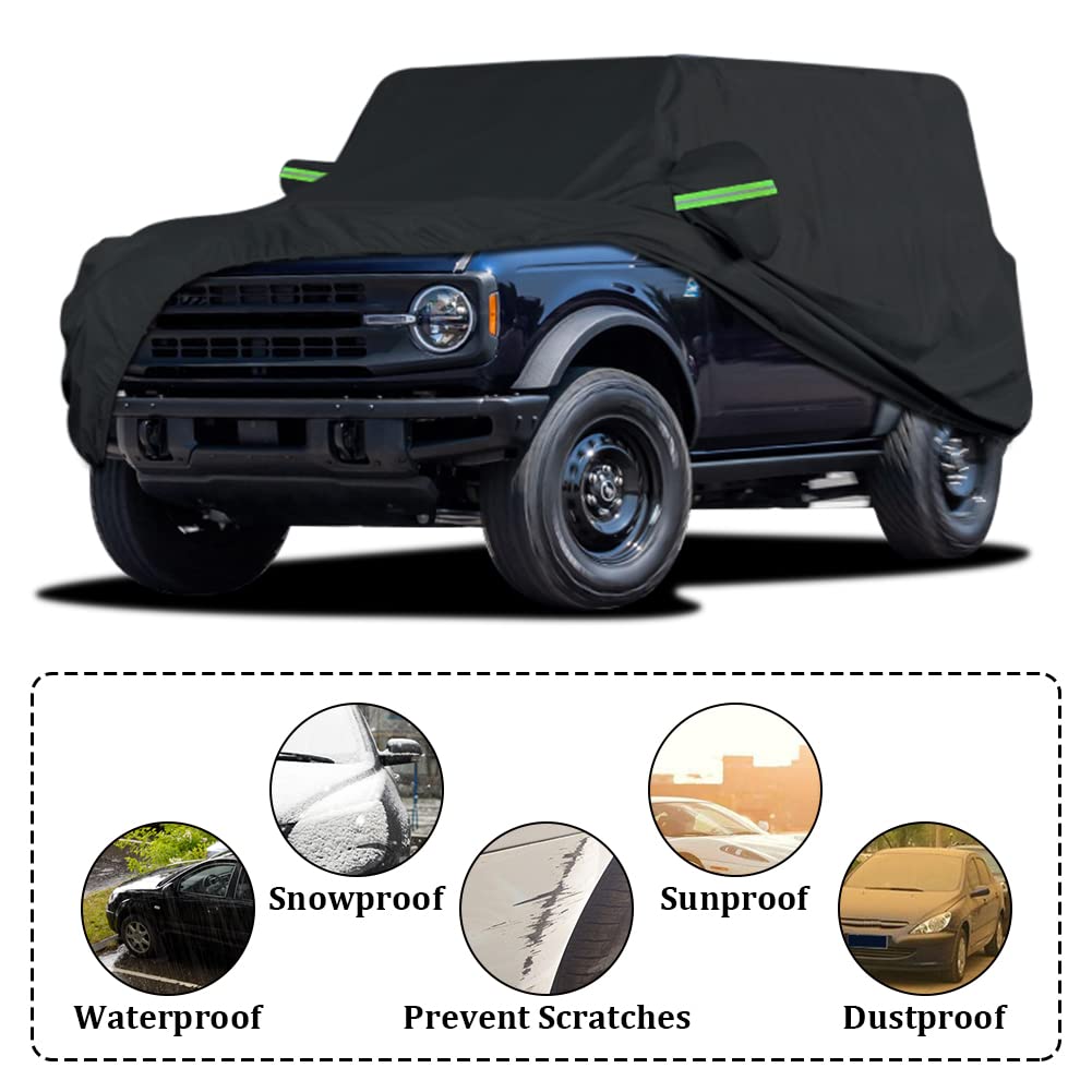 WinPower Outdoor Car Cover Waterproof Full Cover Protection Compatible with 2021 2022 Bronco