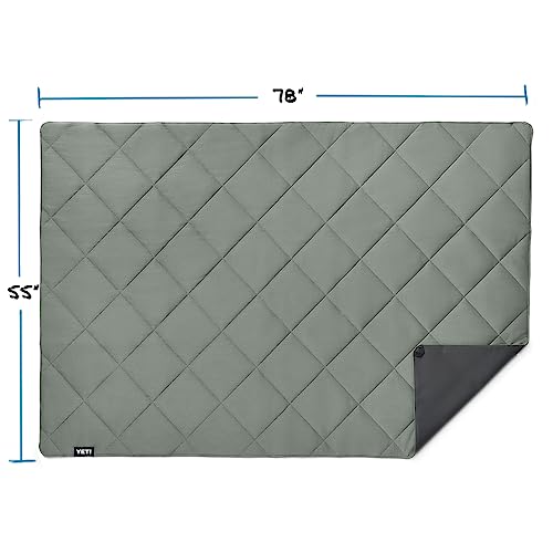 YETI Lowlands Blanket, Multi-Use Blanket with Travel Bag, Camp Green