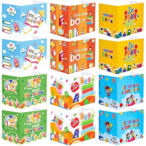 Zhehao 12 Pack Privacy Boards for Student Classroom Desk Dividers Privacy Folders for Student Desks Partition Panel for Teacher Student School Office Home Supplies, 6 Styles