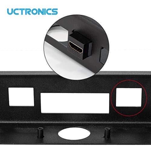 UCTRONICS 1U Rack for Raspberry Pi, 19" Rackmount Supports 1-4 Units of All Raspberry Pi 5/4B/3B/B+ Models