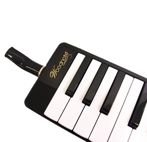 Woodnote Brand - Black Piano Style 37 Key Melodica and & Deluxe Carrying Case