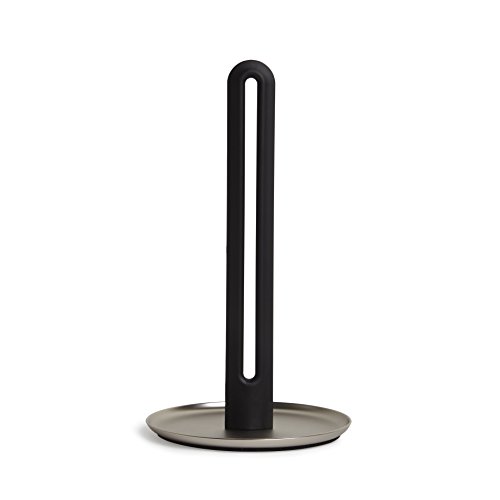 Umbra 1005264-047 Keyhole Paper Towel Holder,Black/Nickel