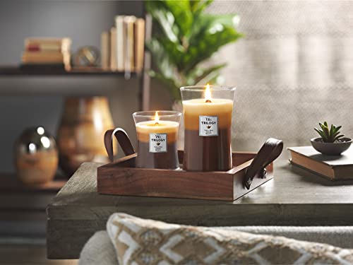 WoodWick Large Hourglass Candle, Cafe Sweets - Premium Soy Blend Wax, Pluswick Innovation Wood Wick, Made in USA
