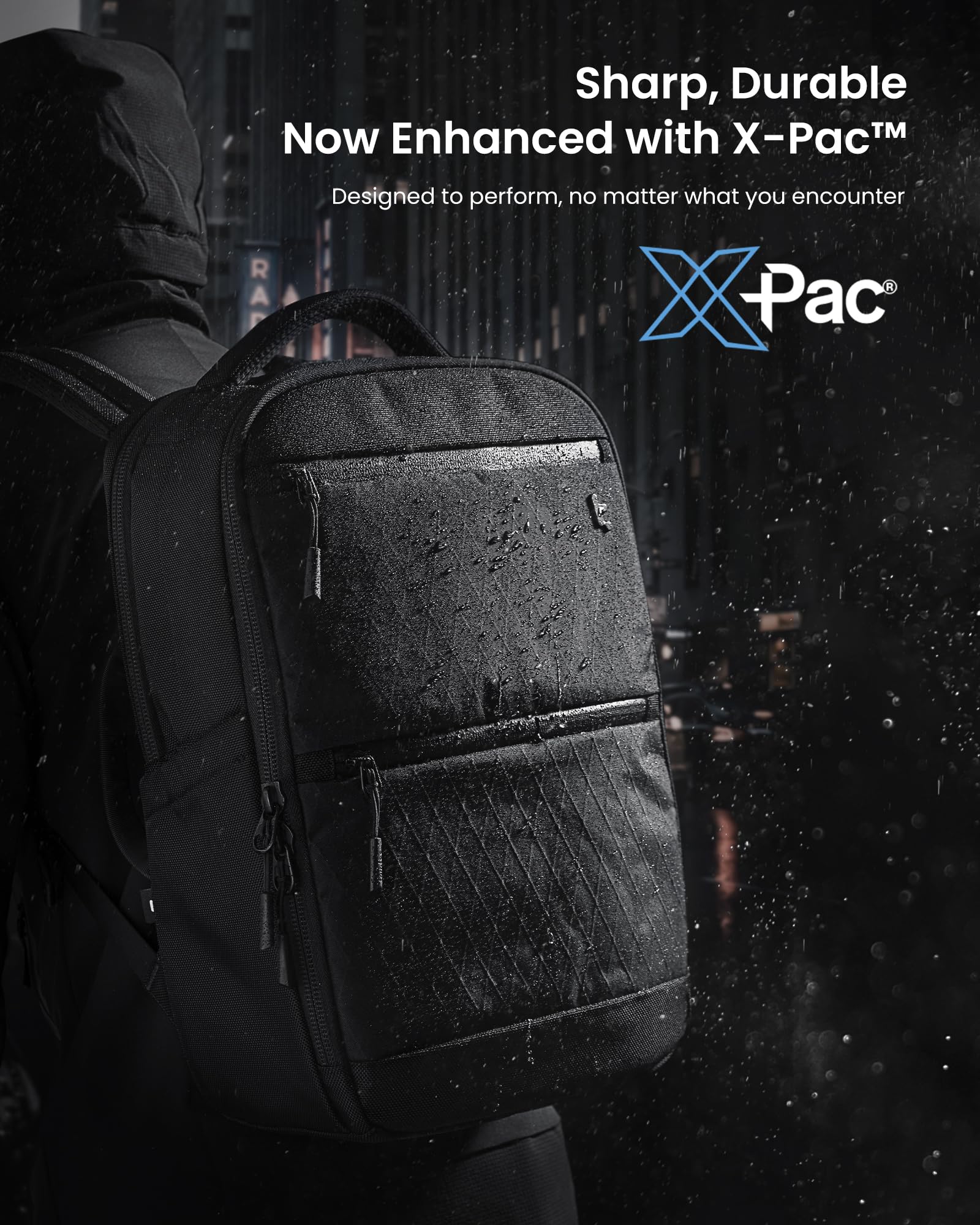 tomtoc Bundle Set - TechPack-T73 X-Pac 30L & Compact EDC X-Pac Sling Bag 4L(Fits 8.2-inch iPad Mini)