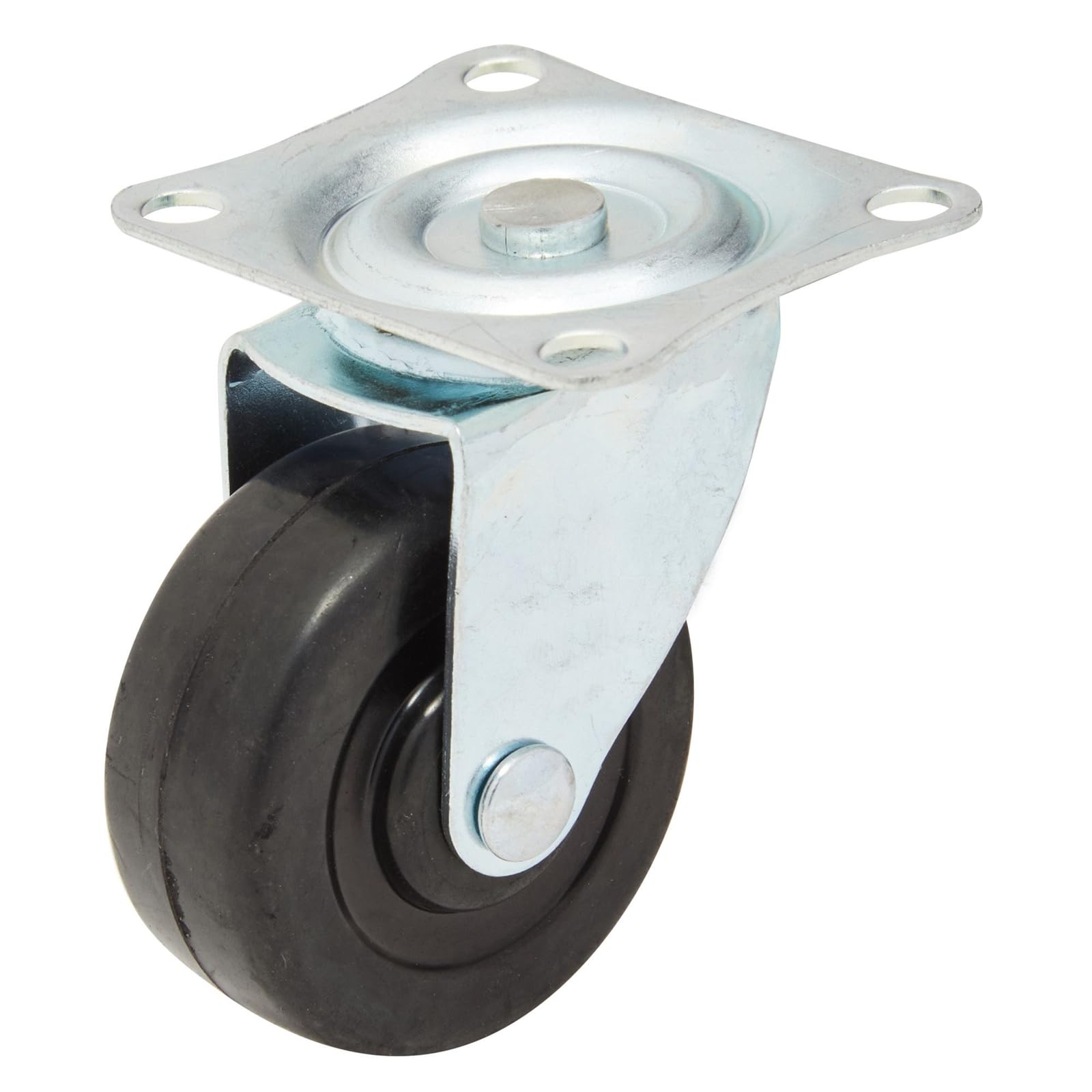 Stockroom Plus 24 Pack 2 inch Swivel Caster Wheels Rubber Base with Top Plate and Bearing for Smooth Moving