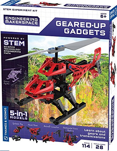 Thames & Kosmos Engineering Makerspace Geared-Up Gadgets Science Experiment Kit