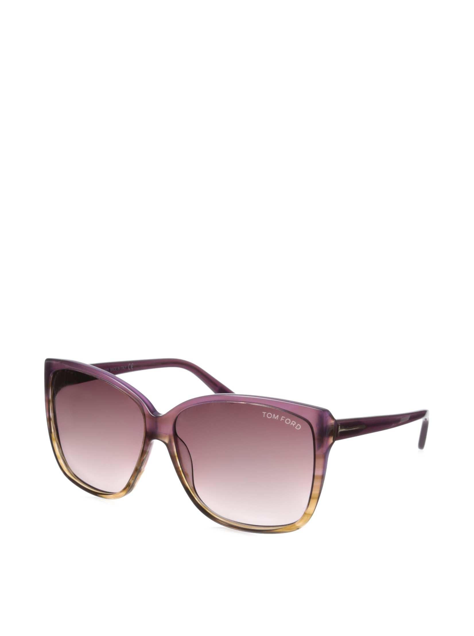 Tom Ford 0228 83z Purple Havana Lydia Wayfarer Sunglasses